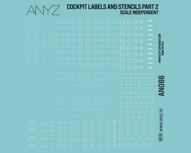 ANYZ Cockpit Labels and Stencils Part 2 (Scale Independent) | Hobbynor ...